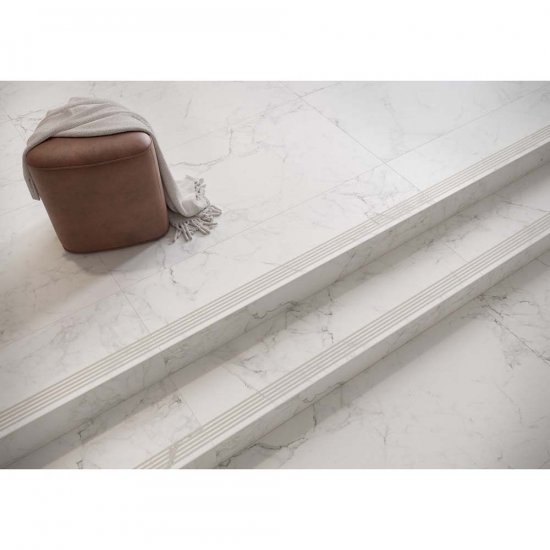 Gres szkliwiony CALACATTA MILD white satin 59,8x59,8 gat. II | NEXTERIO