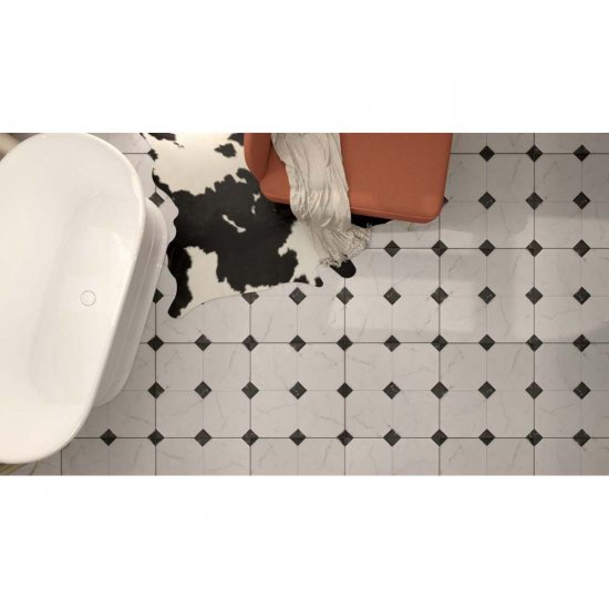 Gres szkliwiony hiszpański El Molino BETERA BLANCO mat 58x58 gat. I ...