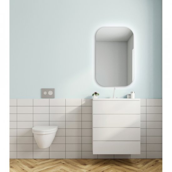 RUKE Lustro SIMPLE MIRA LED 50x80 cm barwa światła neutralna | NEXTERIO