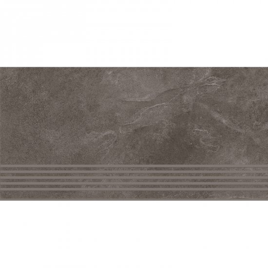 Gres szkliwiony stopnica MARENGO graphite mat 29,8x59,8 gat. I | NEXTERIO
