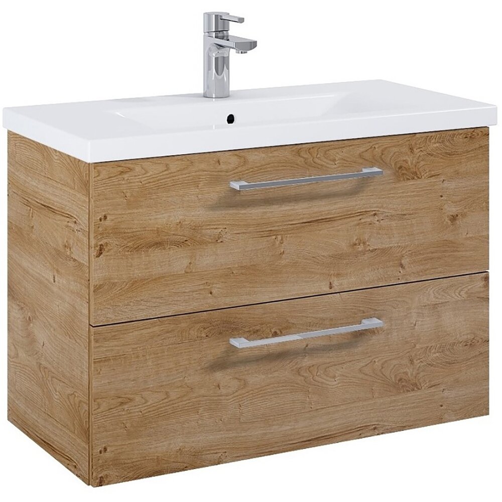 ELITA Szafka z umywalką ROMA PLUS COMPACT 80 dąb canela PDW 167622 | NEXTERIO