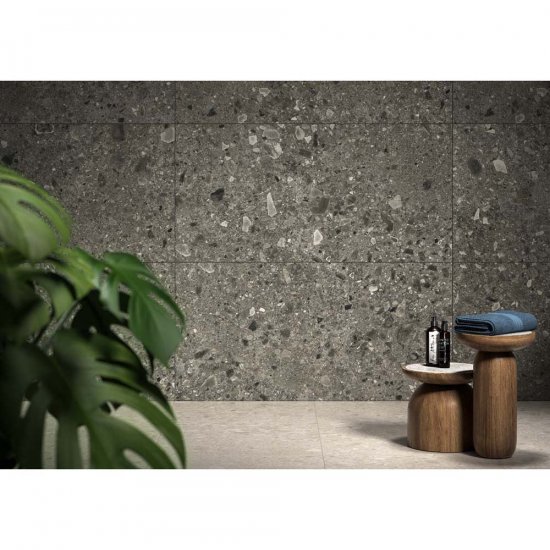 Gres szkliwiony TERRAZZO STONE grey mat 59,8x59,8 gat. II | NEXTERIO