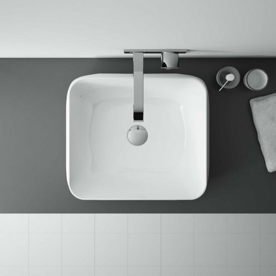 ELITA Umywalka nablatowa ETNO 45x40 blat, ceram white 145039 | NEXTERIO